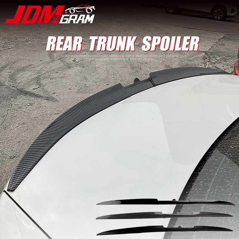 JDMGRAM Carbon Fiber Car Rear Spoiler Universal Auto Adjustable Roof ...