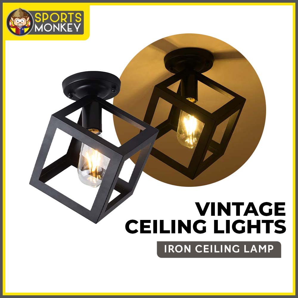 SPORTS MONKEY Cube Design Ceiling Iron Lighting Fixtures (No bulb ...