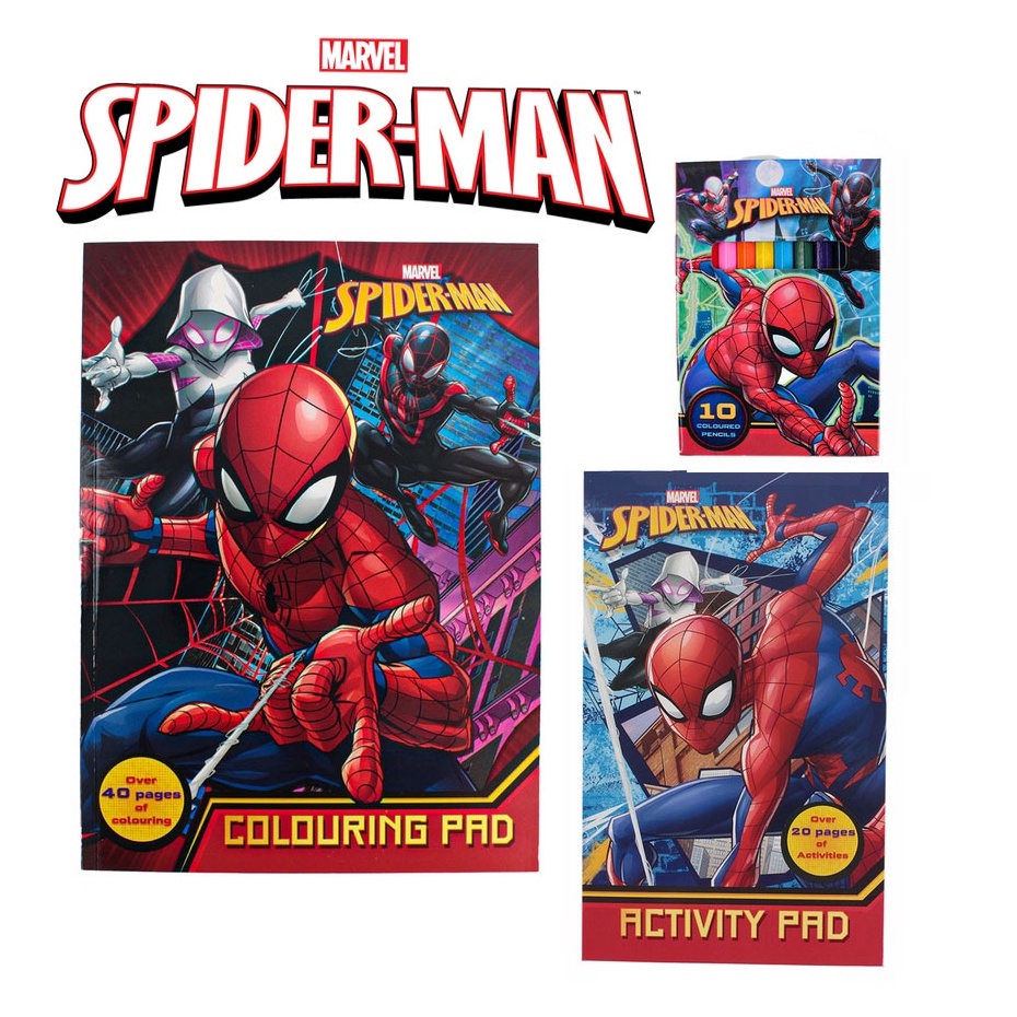 New! Marvel Spiderman Spider-man Coloring Book/ Buku Warna with ...