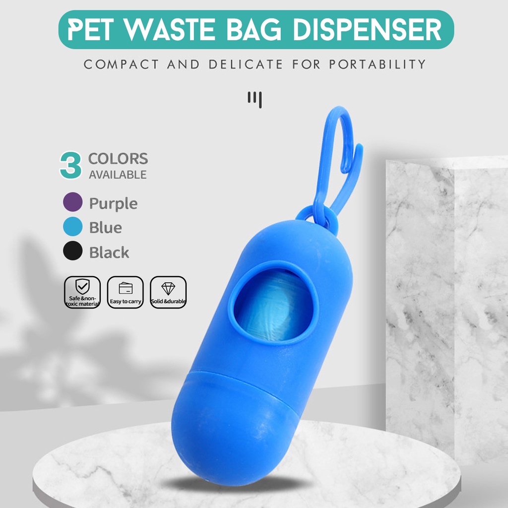 Poop Bag Dispenser Pet Cat Dog Plastic Waste Garbage Case Poop Pick Up ...