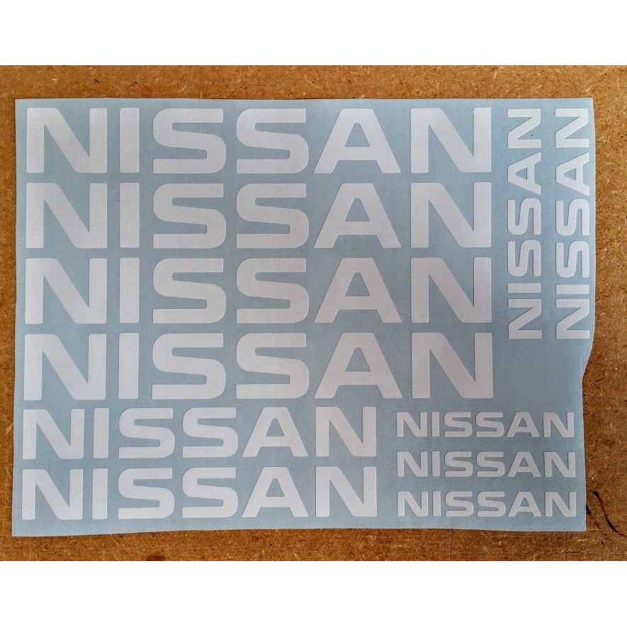 Nissan Logos Emblems Stickers Decals - assorted, 11 total, multiple ...
