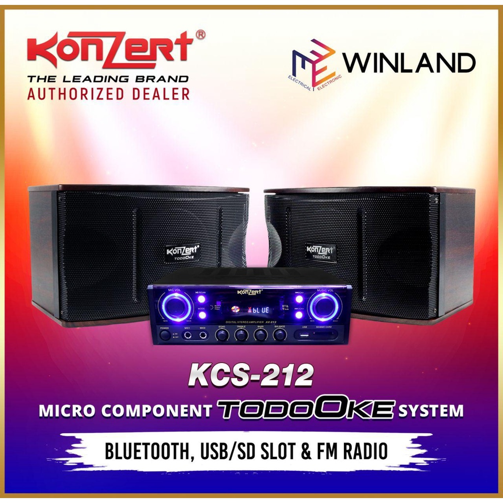 Konzert Original KCS-212 Karaoke Amplifier & Speaker KCS212 Amplifier ...