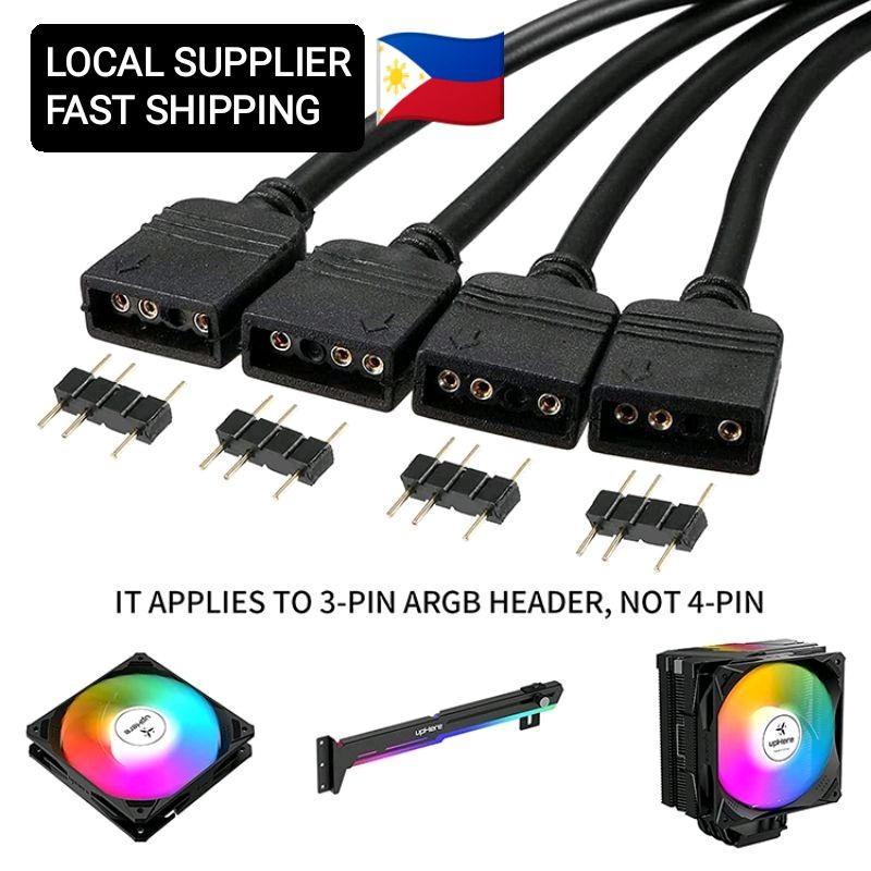 upHere1to4RGB/ARGB SPLITTER CABLE 5V3pin RGB/ARGB LEDSTRIP CONNECTOR ...