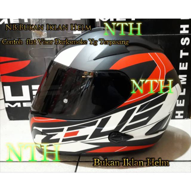 Zeus 806 darksmoke helmet Flat visor. Not LTD helmet visor. Not KYT ...