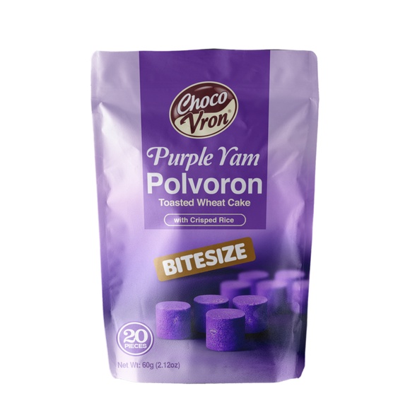 Chocovron Bitesize Polvoron Ube 60g | Shopee Philippines