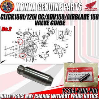 CLICK 125i/150i GC/ADV150/AIRBLADE/PCX150 INTAKE & EXHAUST VALVE GUIDE ...