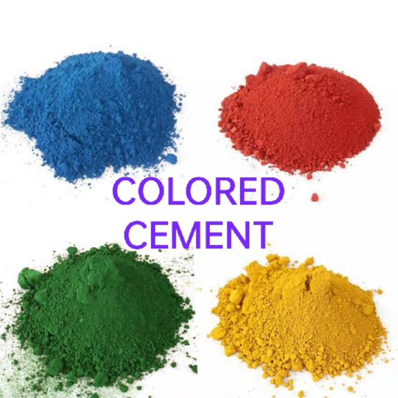 COLORED CEMENT (SOLD PER 2 KILO) BLACK BLUE YELLOW RED GREEN | Shopee ...