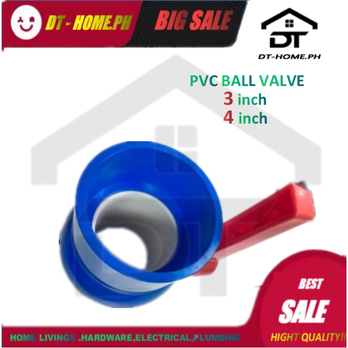 3inch and 4inch PLASTIC PVC Ball Valves Blue Gate Valve /Shower Valves ...