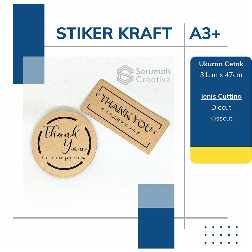 Print Sticker Kraft A3+ CUT According To Pattern / Print Label ...