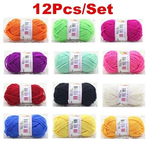 Hand-Knitting Yarn 12pcs / Pack | Shopee Philippines