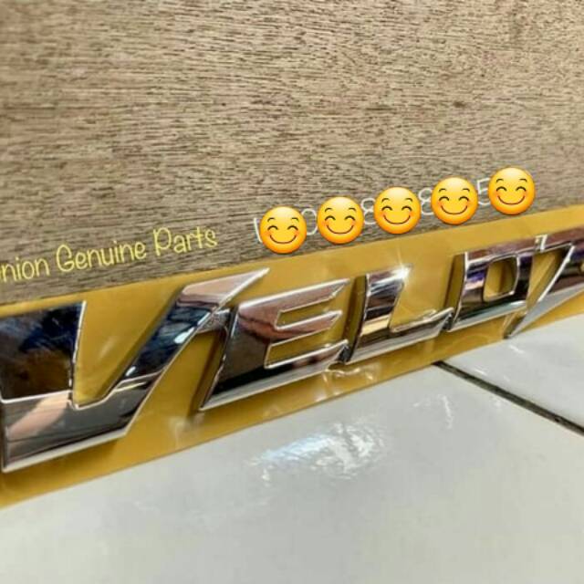 Original Toyota Rear Trunk Veloz Logo Emblem | Shopee Philippines