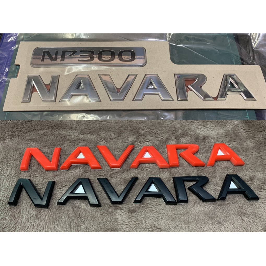 NISSAN NAVARA NP300 LOGO STICKER TRUCK CHROME Rear Tailgate Authentic ...