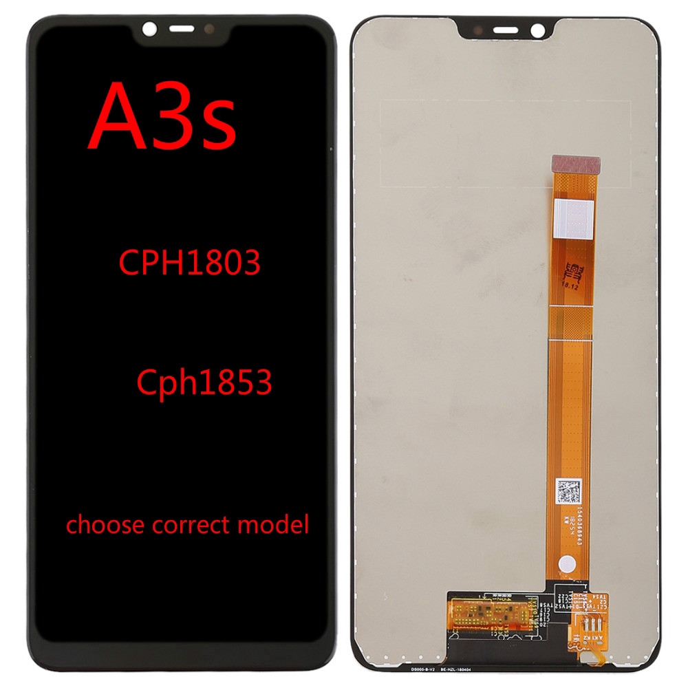 Original For OPPO A3S LCD Touch Screen and Digitizer Complete Assembly ...
