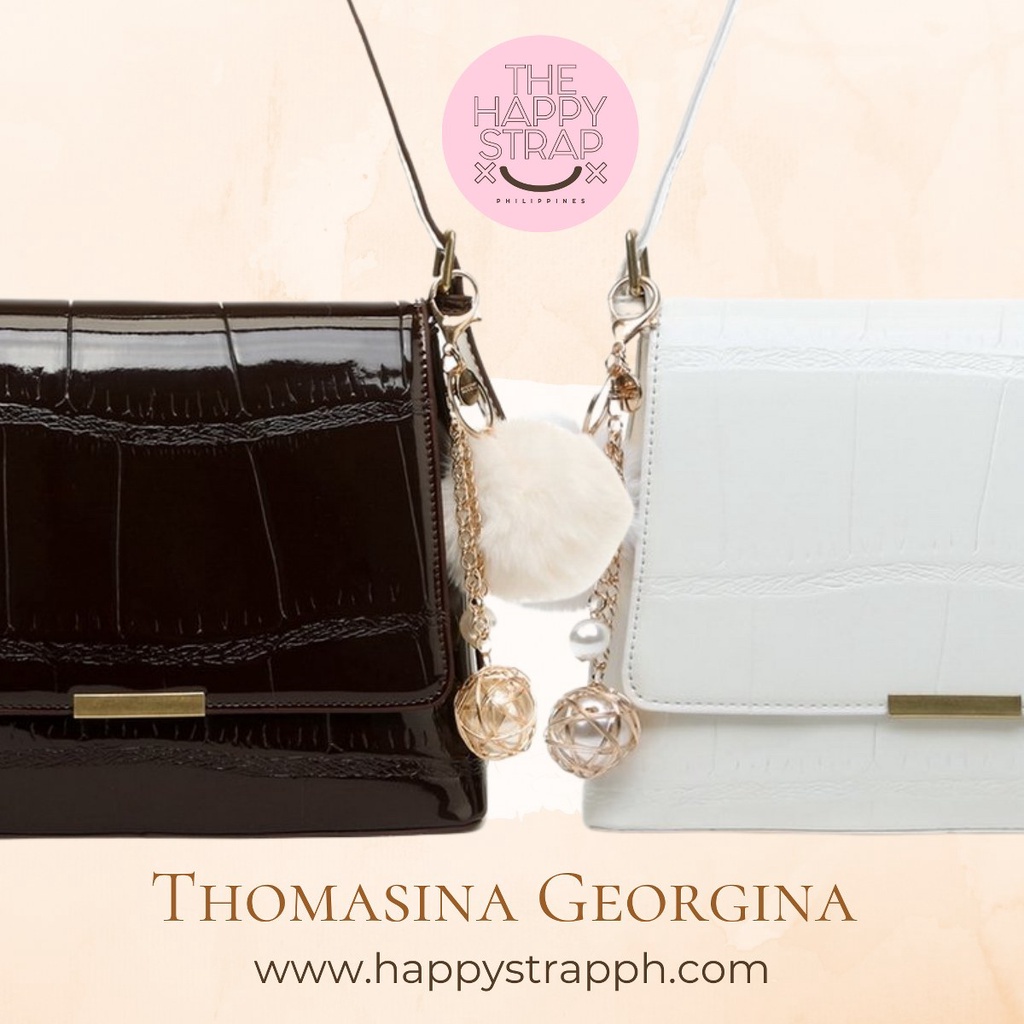 Mizzue Thomasina Georgina White/Brown Handbag for Ladies - Fulfilled by ...