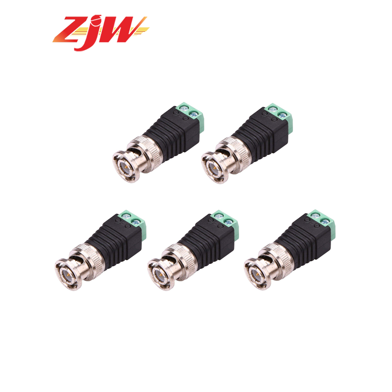 ZJW 5pcs BNC Male Plug Connector / video balun UTP to BNC | Shopee Philippines