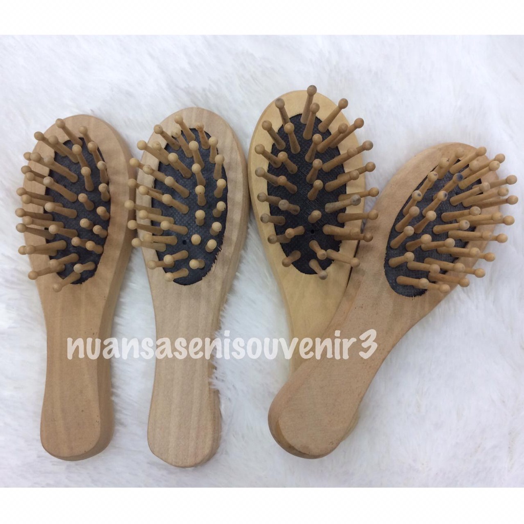 KAYU PUTIH Souvenir Comb White Wood Hair Comb Rustic Comb Aqiqah Comb ...