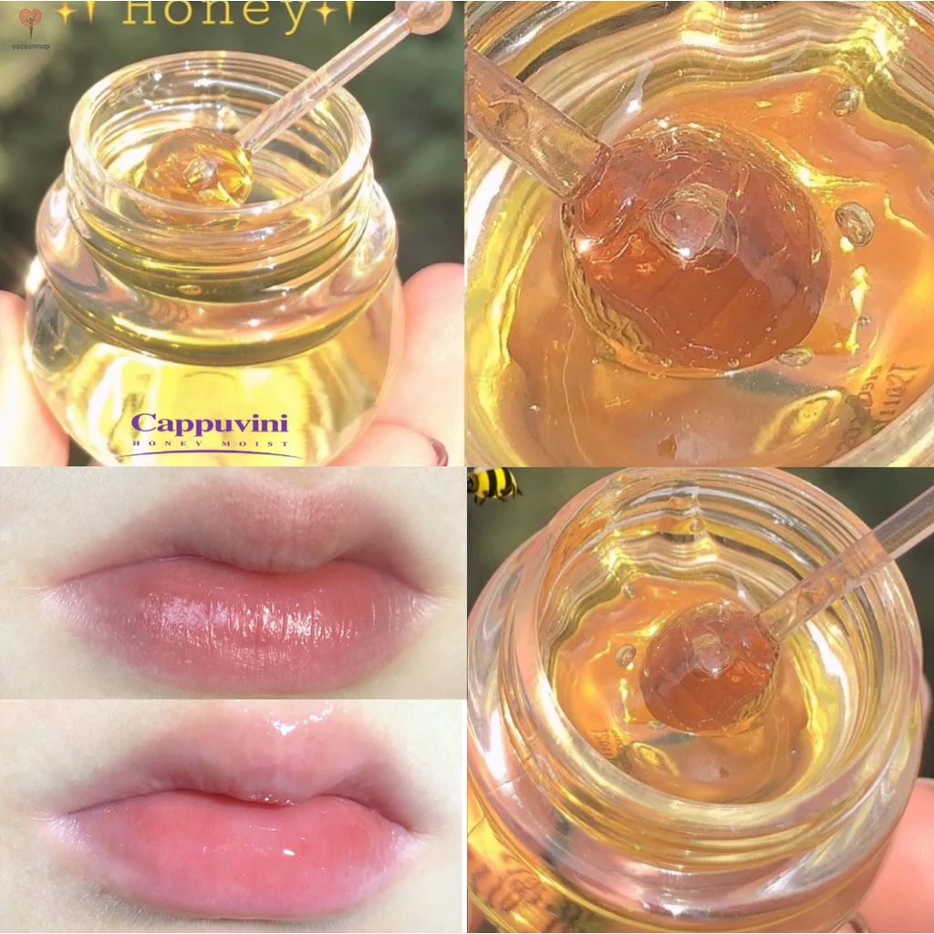 Cappuvini Transparent Millet Filling Lip Mask Moisturizing Care 6G ...