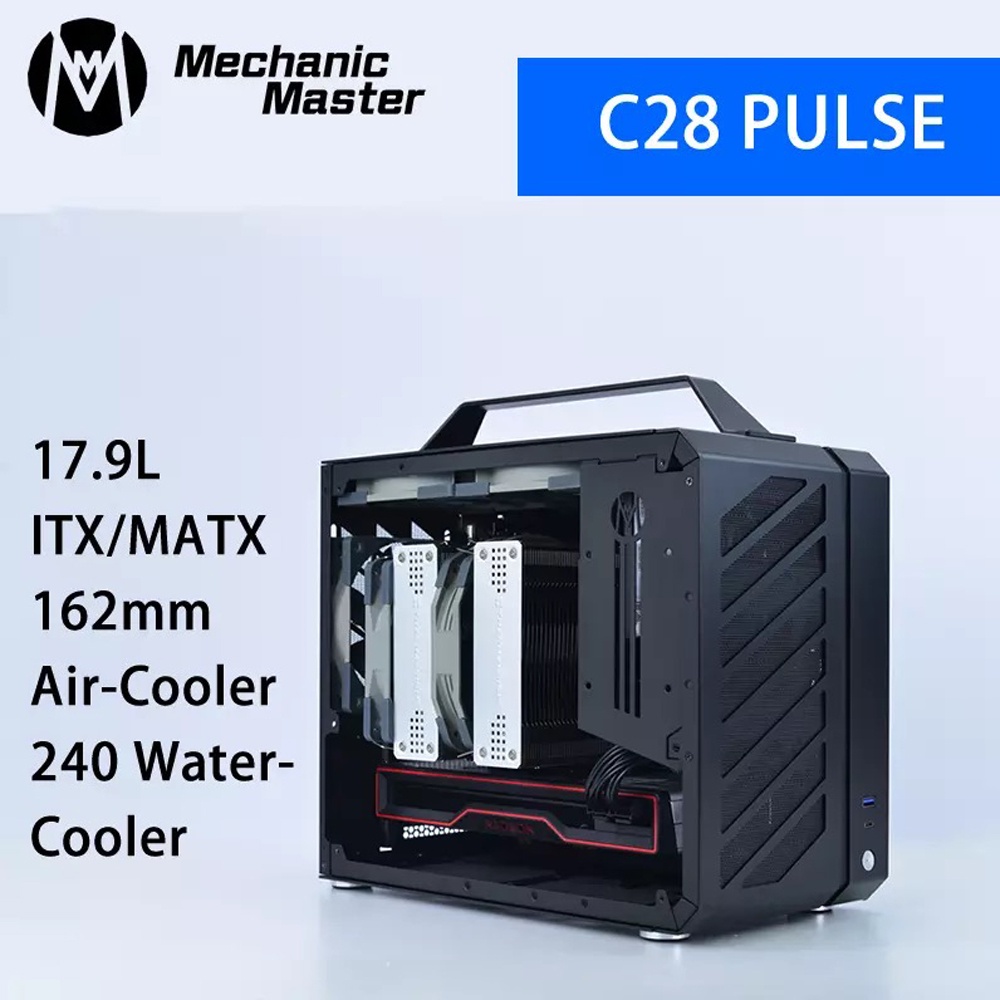 Mechanic Master C28 PULSE ITX/MATX Motherboard/162mm Full Tower/240 ...
