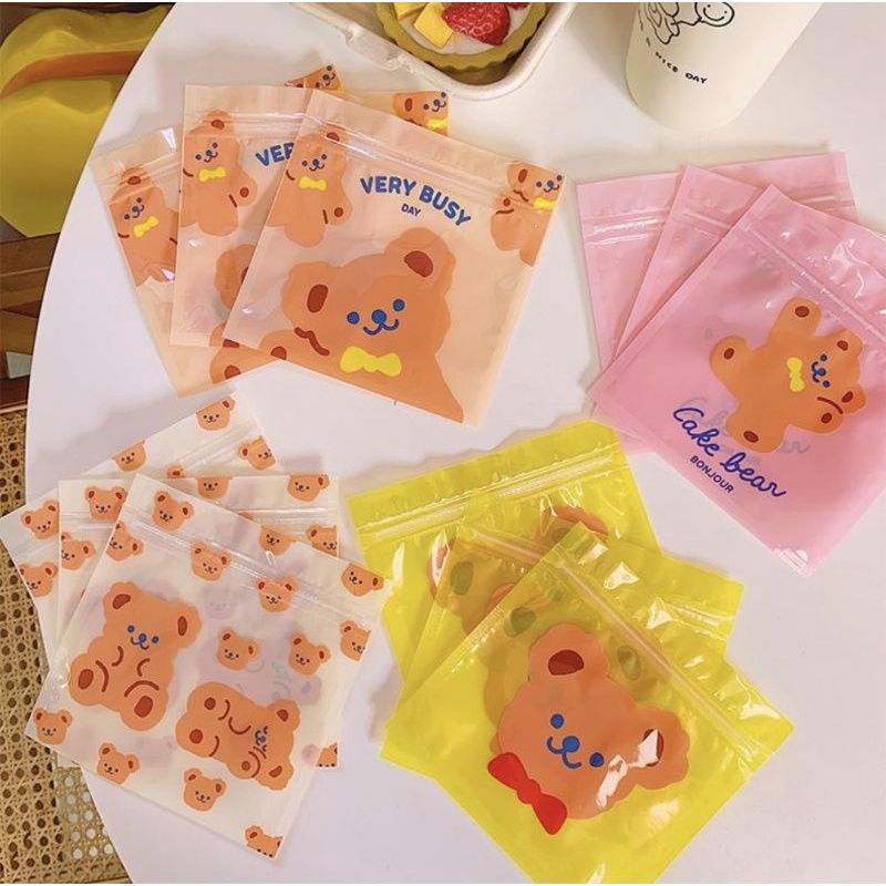 Candy food Cookies Packaging Bags Creative Cute bear Snack Sealed Bag ...