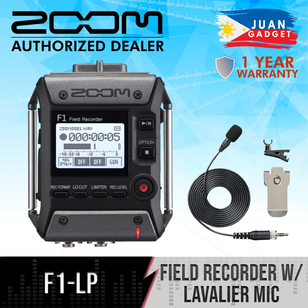 Zoom F1-LP Field Recorder with Lavalier Microphone | Shopee Philippines