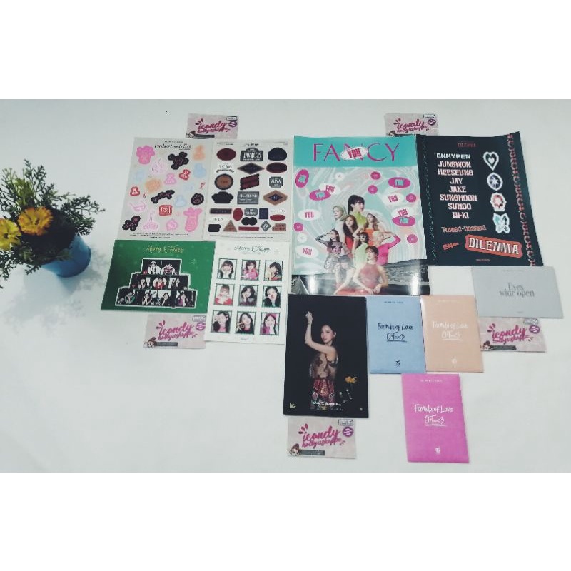 Twice Album Inclusion Stickers Postcard Accordion PoB Envelope Fancy ...