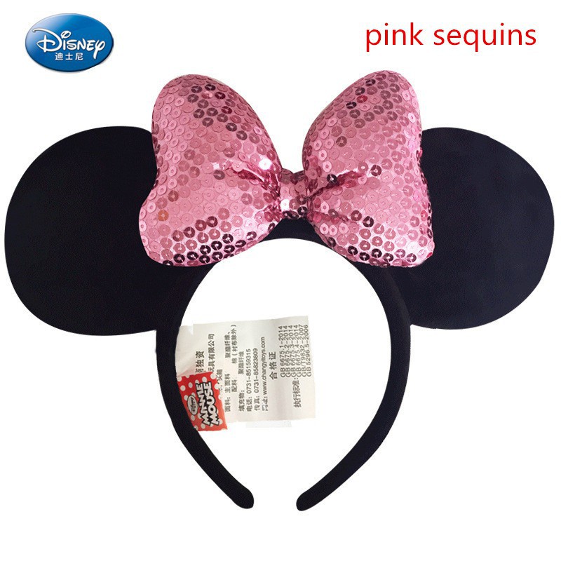 Disney Original Headdress Head Hoop Mickey Minnie Mouse Ears Girls Hair ...