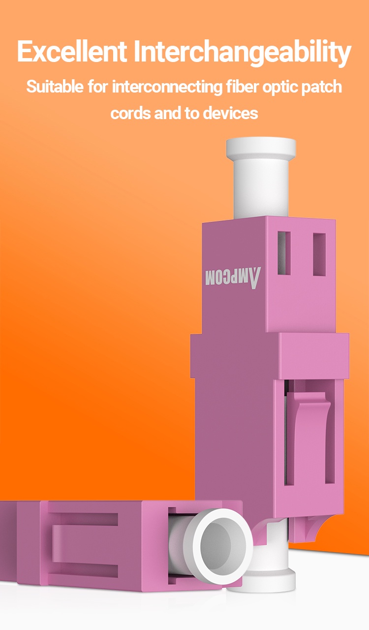 AMPCOM LC-LC SC-SC Fiber Optical Coupler Simplex OS1 OS2 OM1 OM2 OM3 ...