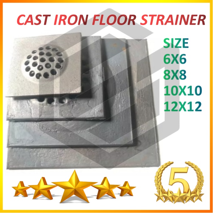 Wholesale Cast Iron Floor Strainer / Pundido Floor Drain Strainer 4x4 ...