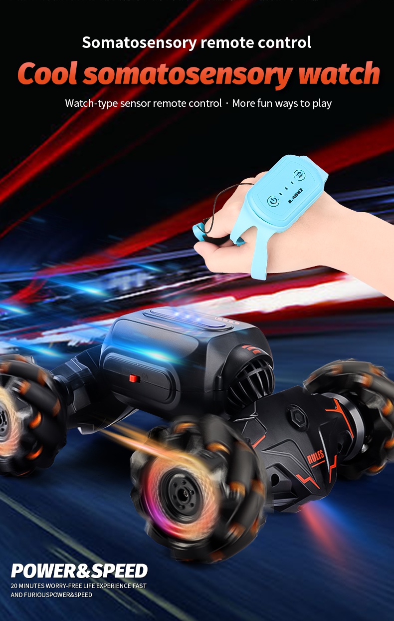 iBliver Rc Stunt Car Toys For 6-12 Years Boys Girls Best Birthday Gifts ...