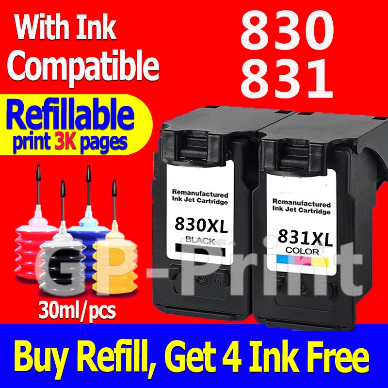 For PG 830 CL 831 ink cartridge for Canon PIXMA MP145 MP198 MP228 MP476 ...