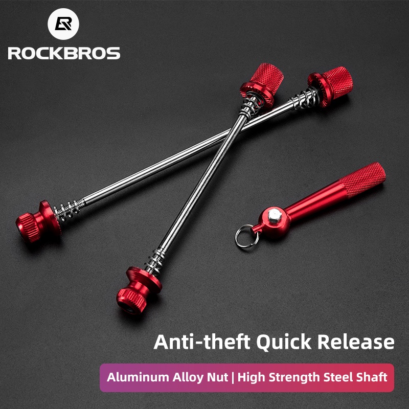 ROCKBROS Bicycle Anti-theft Quick Release Lever Steel Axle MTB Road ...