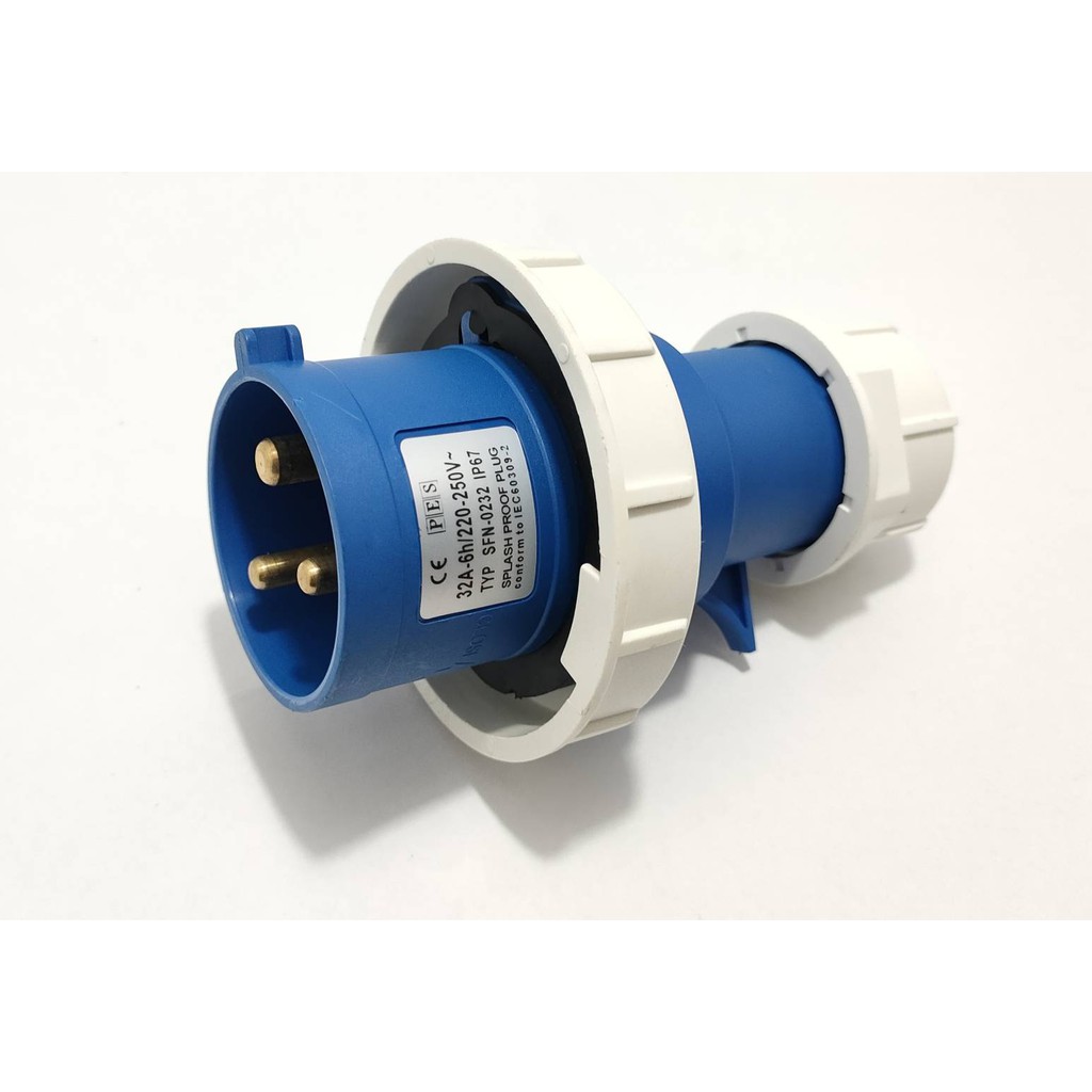 Power Plug 32A 3P+E IP67 220V-250V Male Waterproof Version | Shopee ...