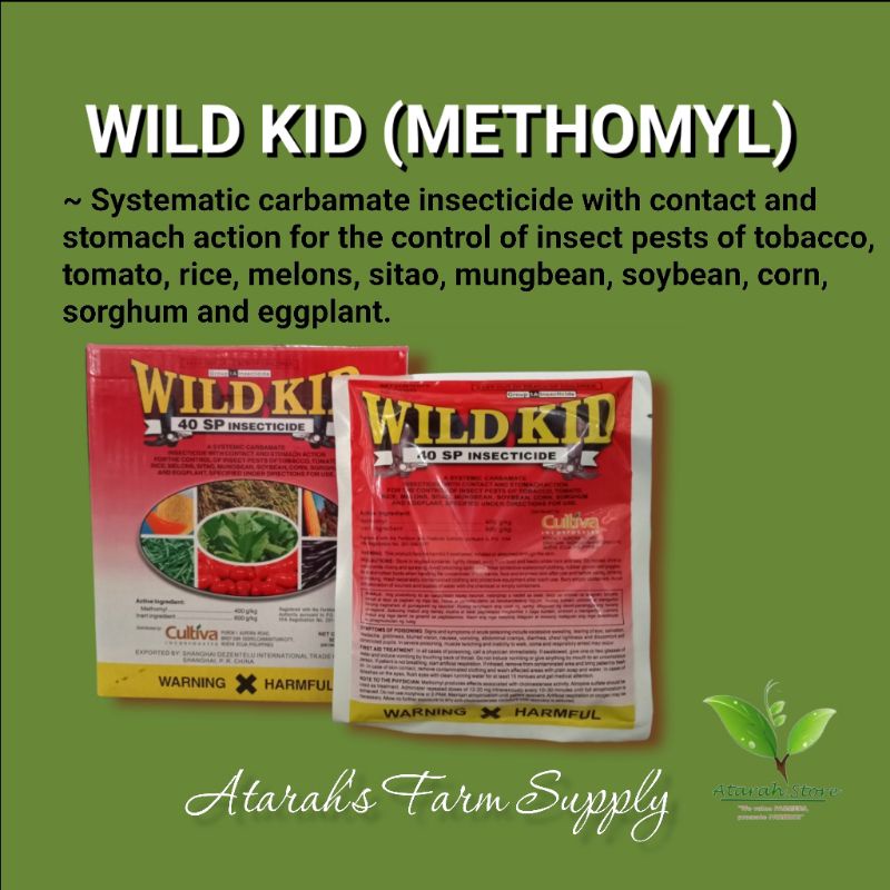 COD! WILD KID (METHOMYL) 40 SP INSECTICIDE (100gms) | Shopee Philippines