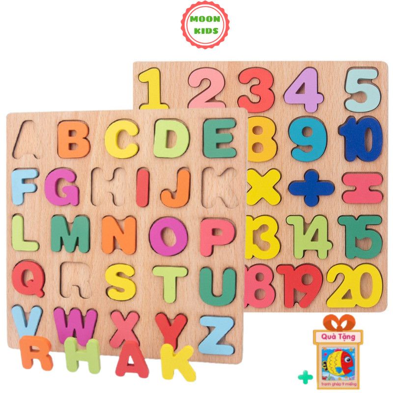 High-quality floating wooden alphabet number board assembly toy for ...