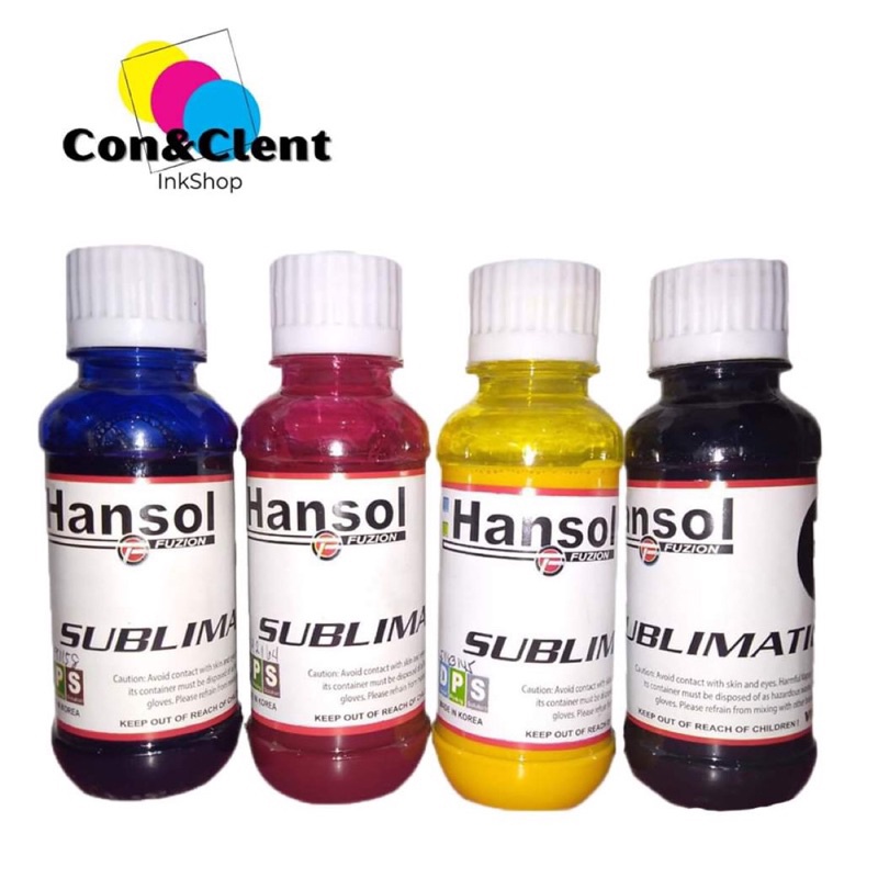 Hansol sublimation ink CMYK 100ml | Shopee Philippines