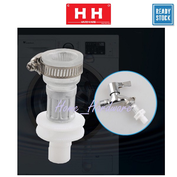 Washing Machine Inlet Water Hose Pipe Connector Rubber Type Bib Tap ...