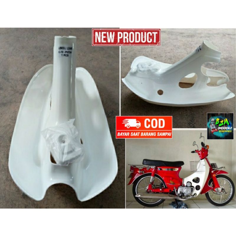 Honda c70 front white wing/deck postage set with filter cover | Shopee Philippines