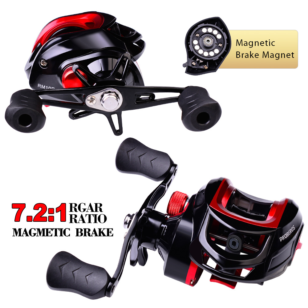 Proberos Baitcasting Reel 7.2:1 High Speed Super Long Casting Bc Max ...