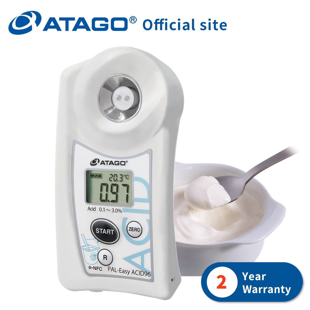 ATAGO Digital Pocket Acidity Meter (Yogurt) PAL-Easy ACID96 Master Kit ...