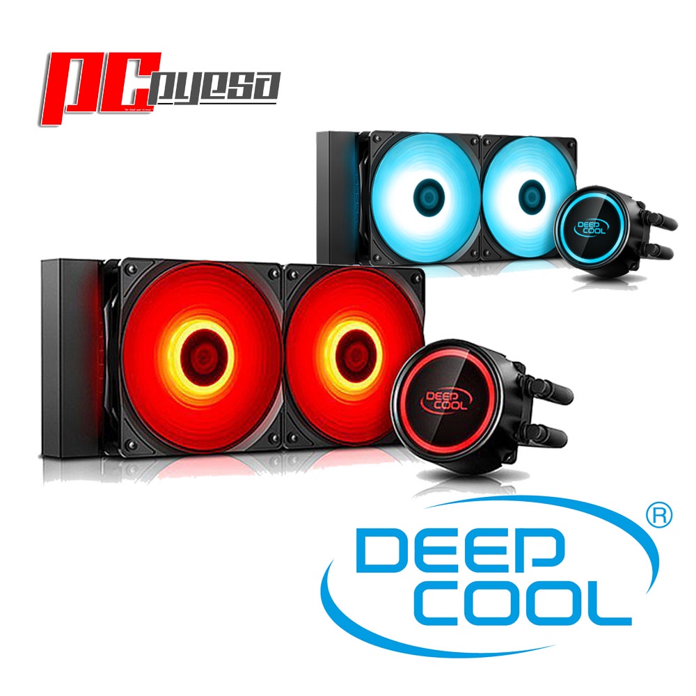 DEEPCOOL Gammaxx L240T Red / Blue - with Anti Leak Technology | Shopee ...