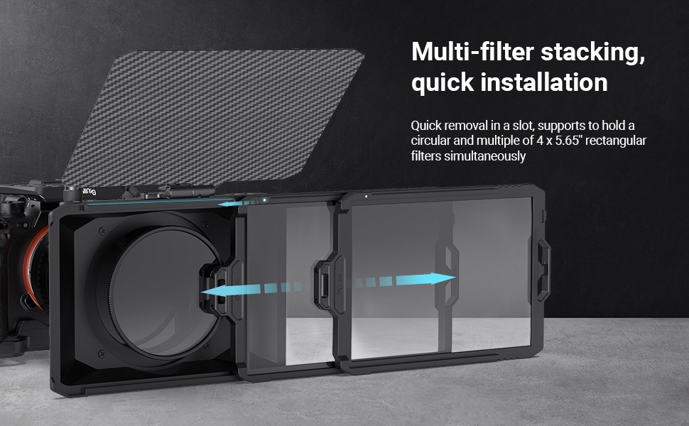 SmallRig Mini Matte Box for Mirrorless DSLR Cameras Compatible with ...