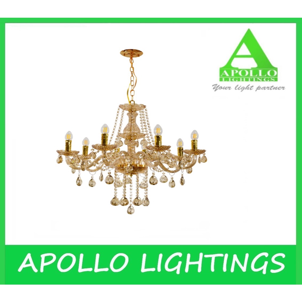 APOLLO HANGING LAMPS -HL-907/8L GD, HL-907/8L HPG | Shopee Philippines