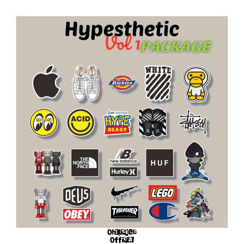 STICKER BRAND AESTHETIC HYPESTTHETIC 1 SERIES STICKER CASE HANDPHONE ...