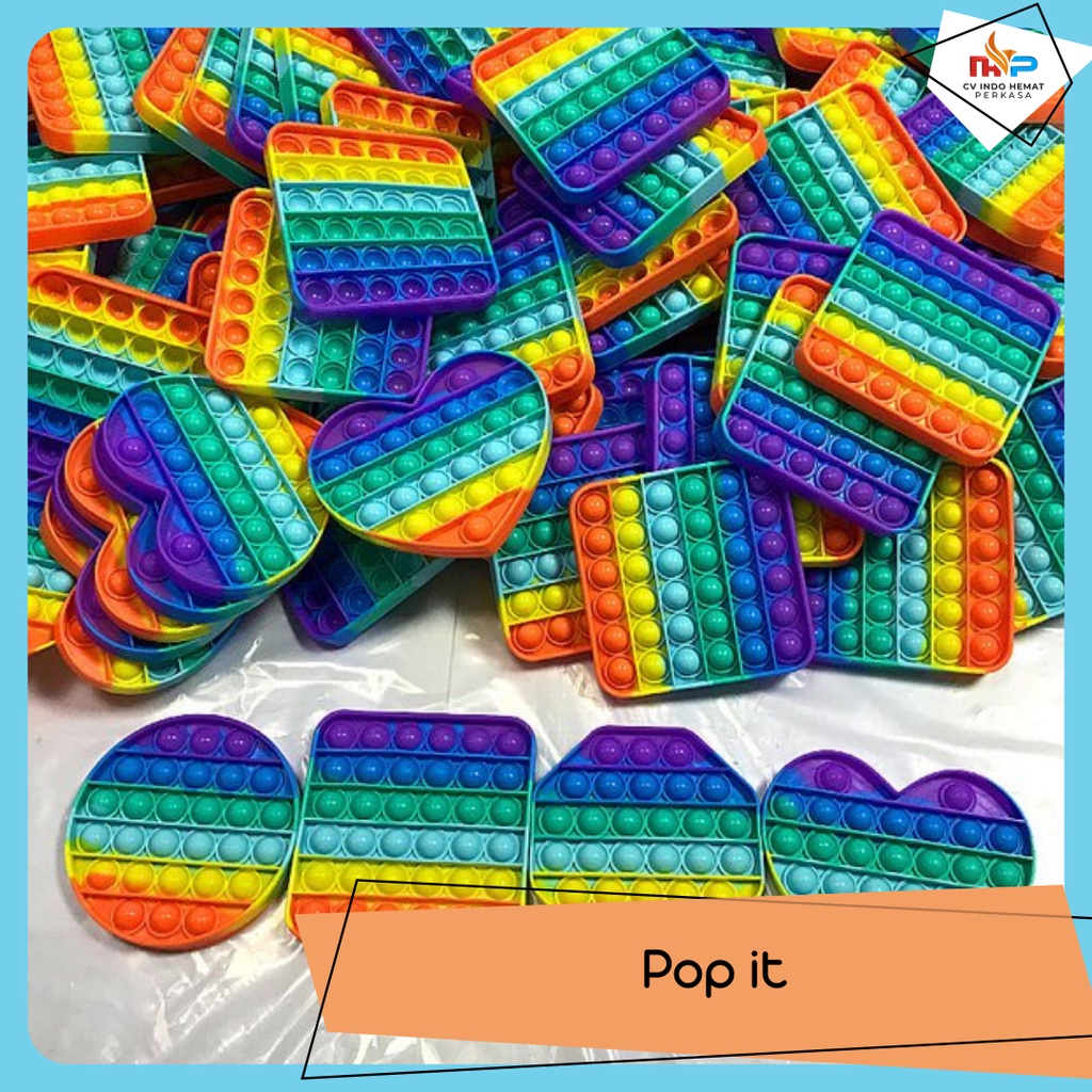 Pop IT RAINBOW/FIDGET PUSH POP ITS FIDGET TOYS PUSH BUBBLE KIDS ...