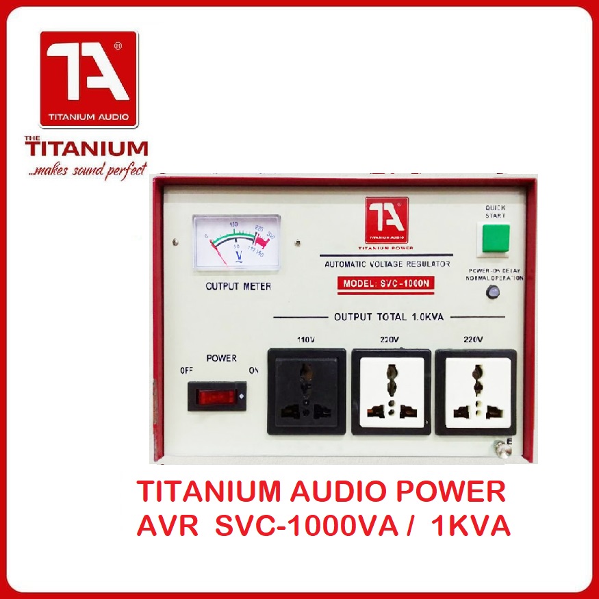 TITANIUM AUDIO POWER AVR 1KVA SVC-1000VA AUTOMATIC VOLTAGE REGULATOR ...