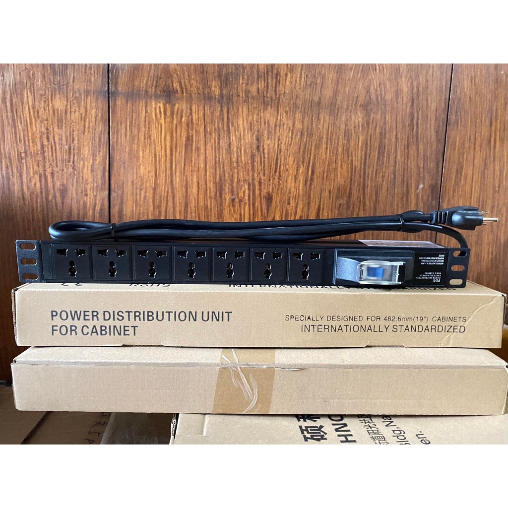 7 Slots Universal ALLOY Rack Mount PDU Power Distribution Unit for Data ...