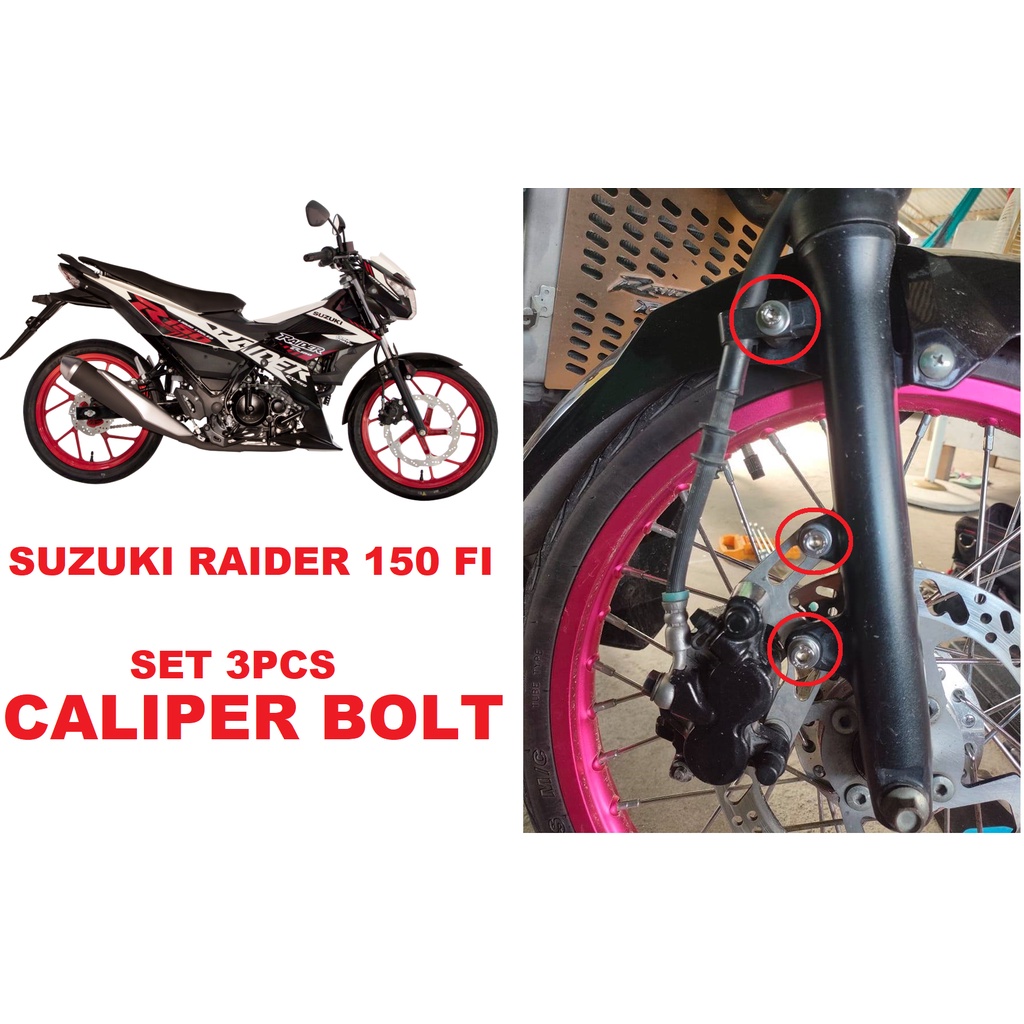 CALIPER BOLT FOR SUZUKI RAIDER 150 FI - STAINLESS 304 | Shopee Philippines