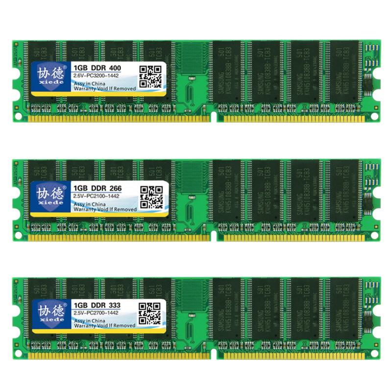 Xiede Desktop Pc Memory Ram Module Ddr 400 1Gb Pc-3200 Ddr1 184Pin Dimm ...