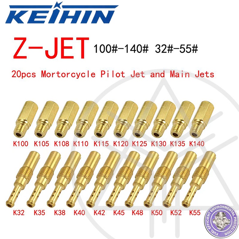 20PCS Keihin Carburetor Main Jet Kit Set Slow/Pilot Jet for PWK KEIHIN ...