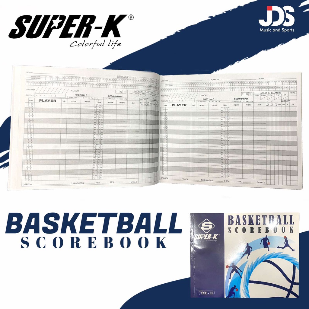 Super-K Basketball/Volleyball Scorebook | Shopee Philippines